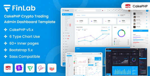 CakePHP Crypto Trading Website Admin Templates | FinLab CakePHP Crypto ...