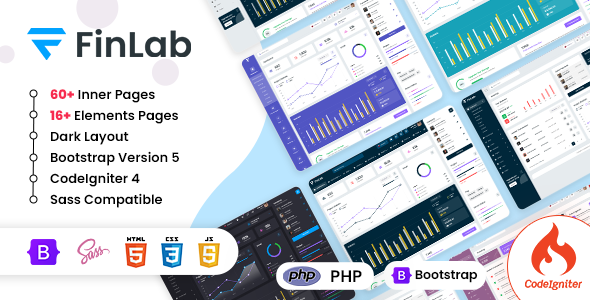 FinLab : Crypto Trading UI Codeigniter Admin Dashboard