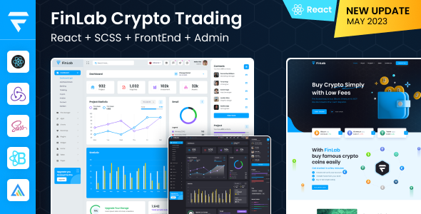 FinLab : React Crypto Trading Frontend Template