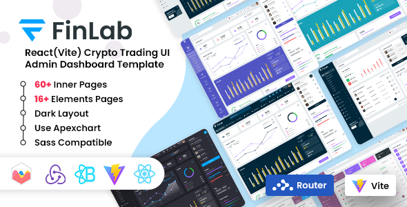 FinLab React (Vite) Crypto Trading UI Admin Template